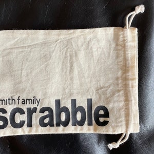 A Scrabble Tiles Bag! Drawstring Bag to Hold Your Scrabble Letters and ...