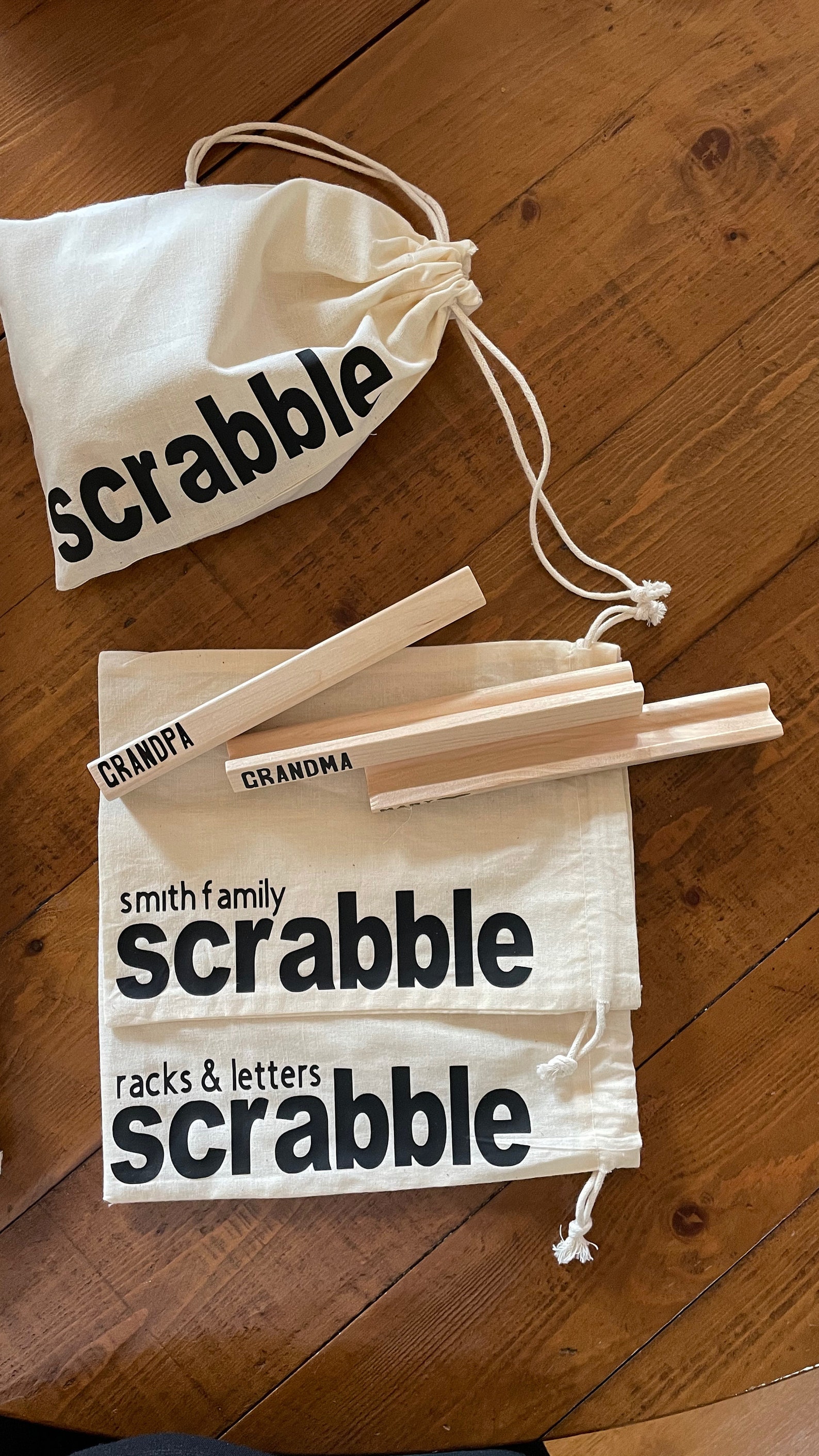 A Scrabble Tiles Bag! Drawstring Bag to Hold Your Scrabble Letters and ...