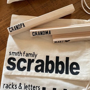 A Scrabble Tiles Bag! Drawstring Bag to Hold Your Scrabble Letters and ...