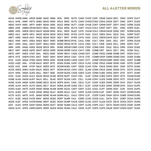 PDF Scrabble Word List Cheat Sheet: Acceptable 4 Letter Words List (all 4k Words on 4 Pages) PDF ...