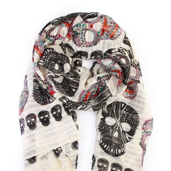 Skull Scarf - Etsy