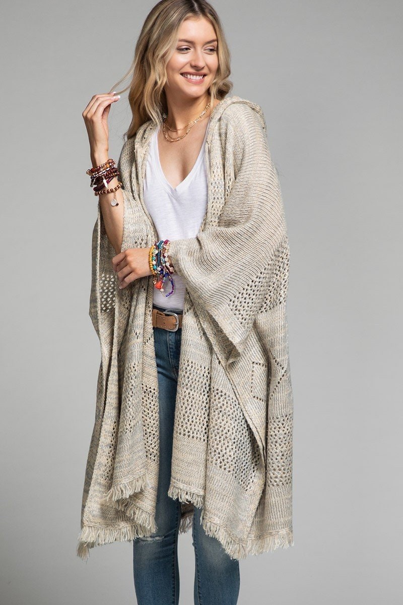 SO SOFT Ruana Bohemian Poncho Ruana Women's Cape Boho - Etsy