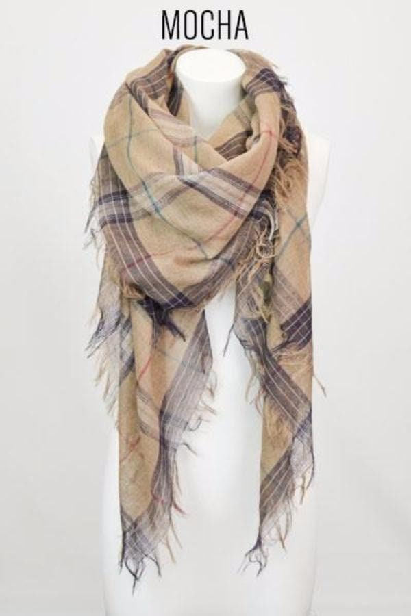 Autumn Scarf in Plaid Pattern - Etsy