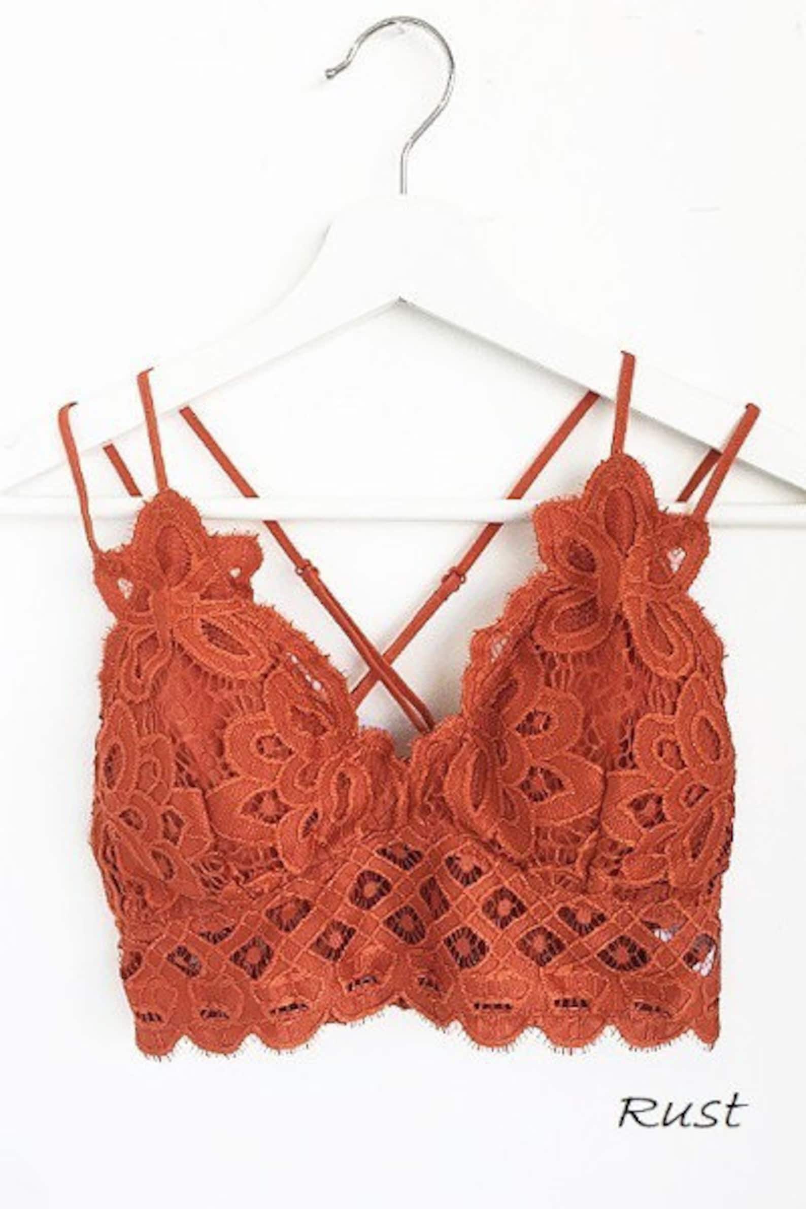 Plus Size Bralettes For Women Crochet Lace Bralette Etsy