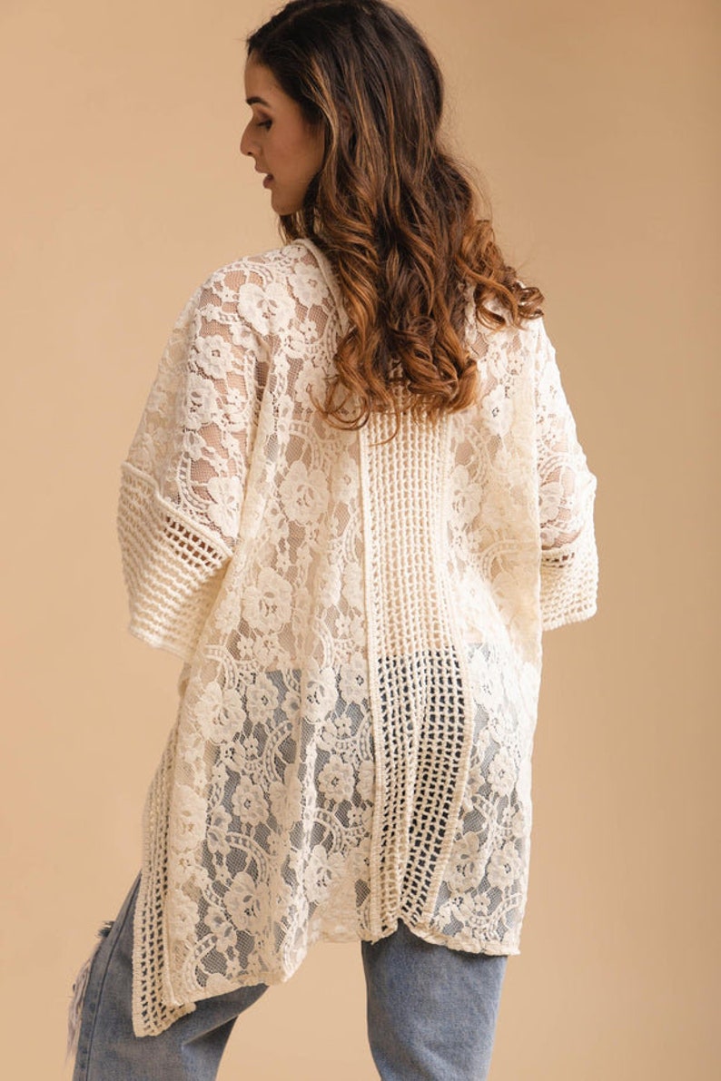 Sage Green Boho Kimono Beautiful Women Floral Kimonos Beach - Etsy