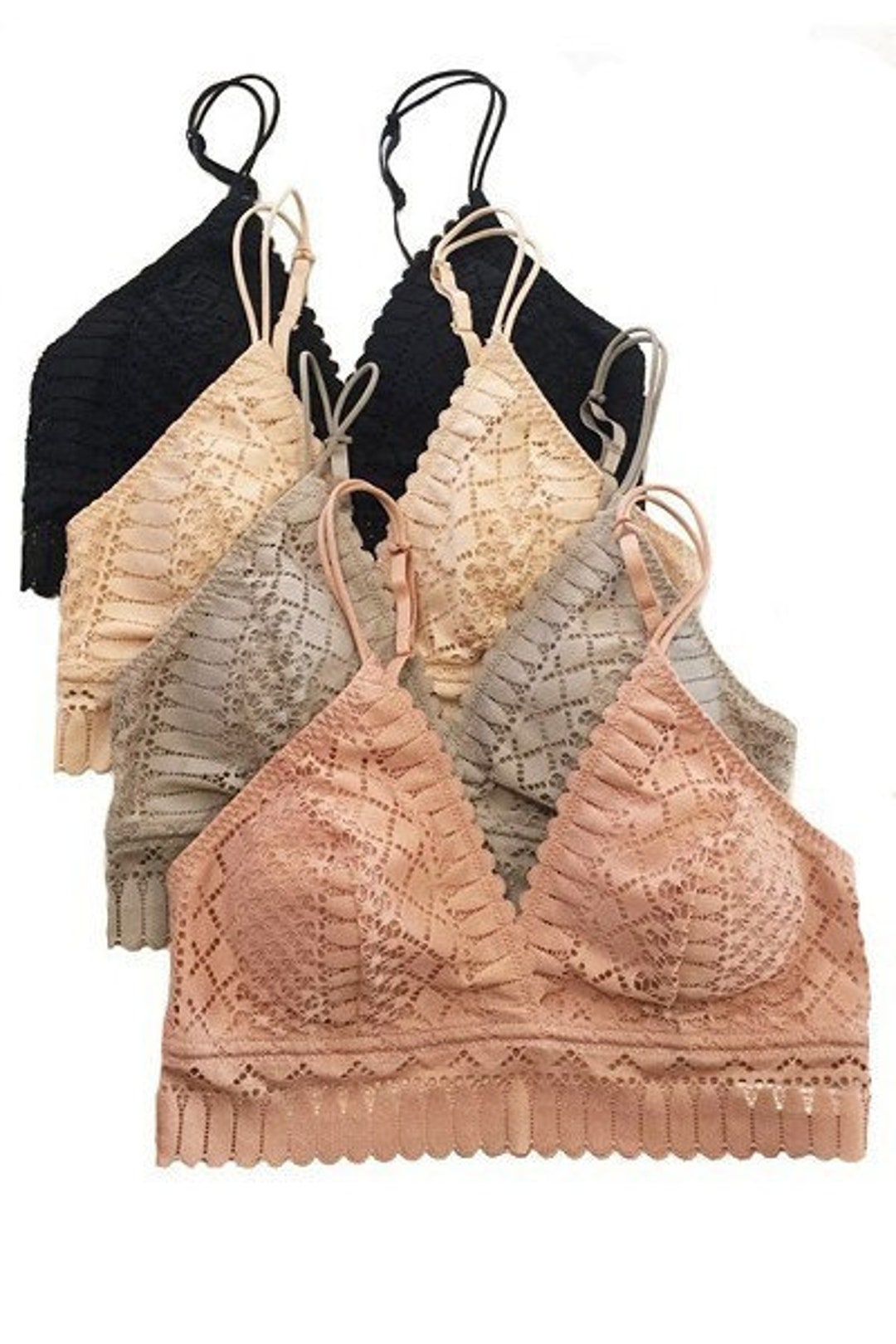 Bralettes for Women, Longline Silhouette, Bralette, Lace Bralette ...