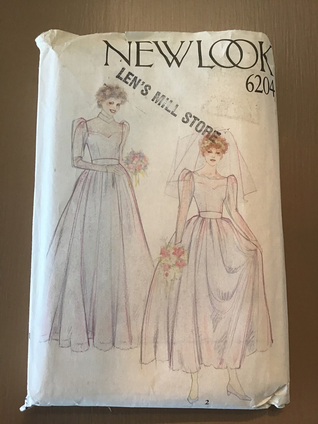 New Look Sewing Pattern # 6204 - Wedding Dress - Uncut - Multi-size - Etsy
