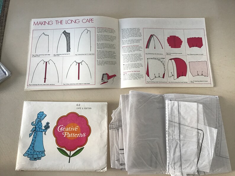 Creative Patterns E2 Capes and Kaftans Uncut 5 Sizes - Etsy Australia
