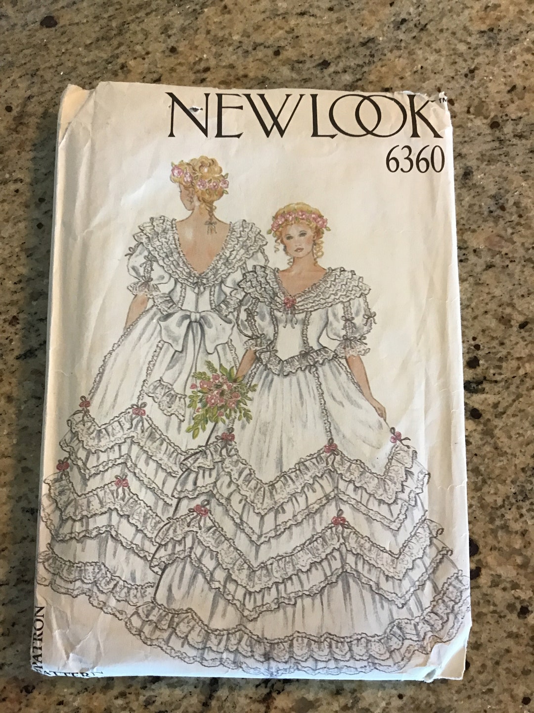 New Look Sewing Pattern #6360 - Wedding Dress - Uncut - Sizes 8-18 - Etsy