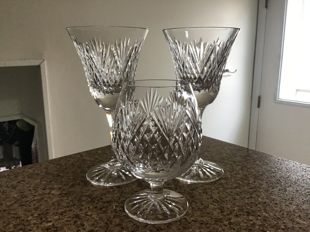 Royal Brierley Cut Crystal york Pattern Set of 3 Glasses - Etsy