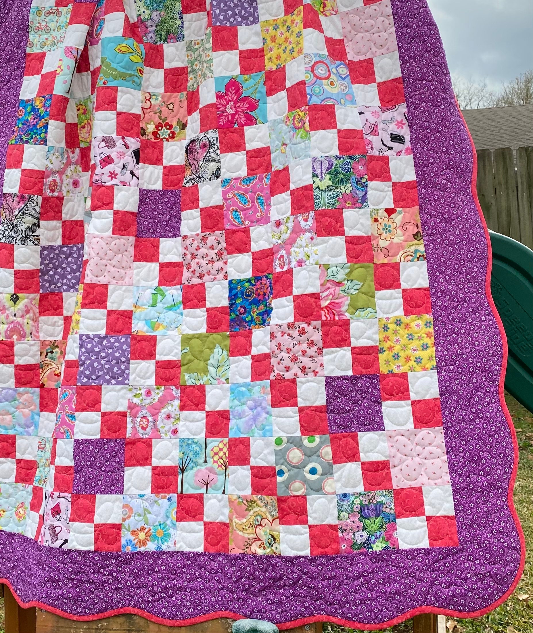 Four Patch Chain Quilt - Etsy