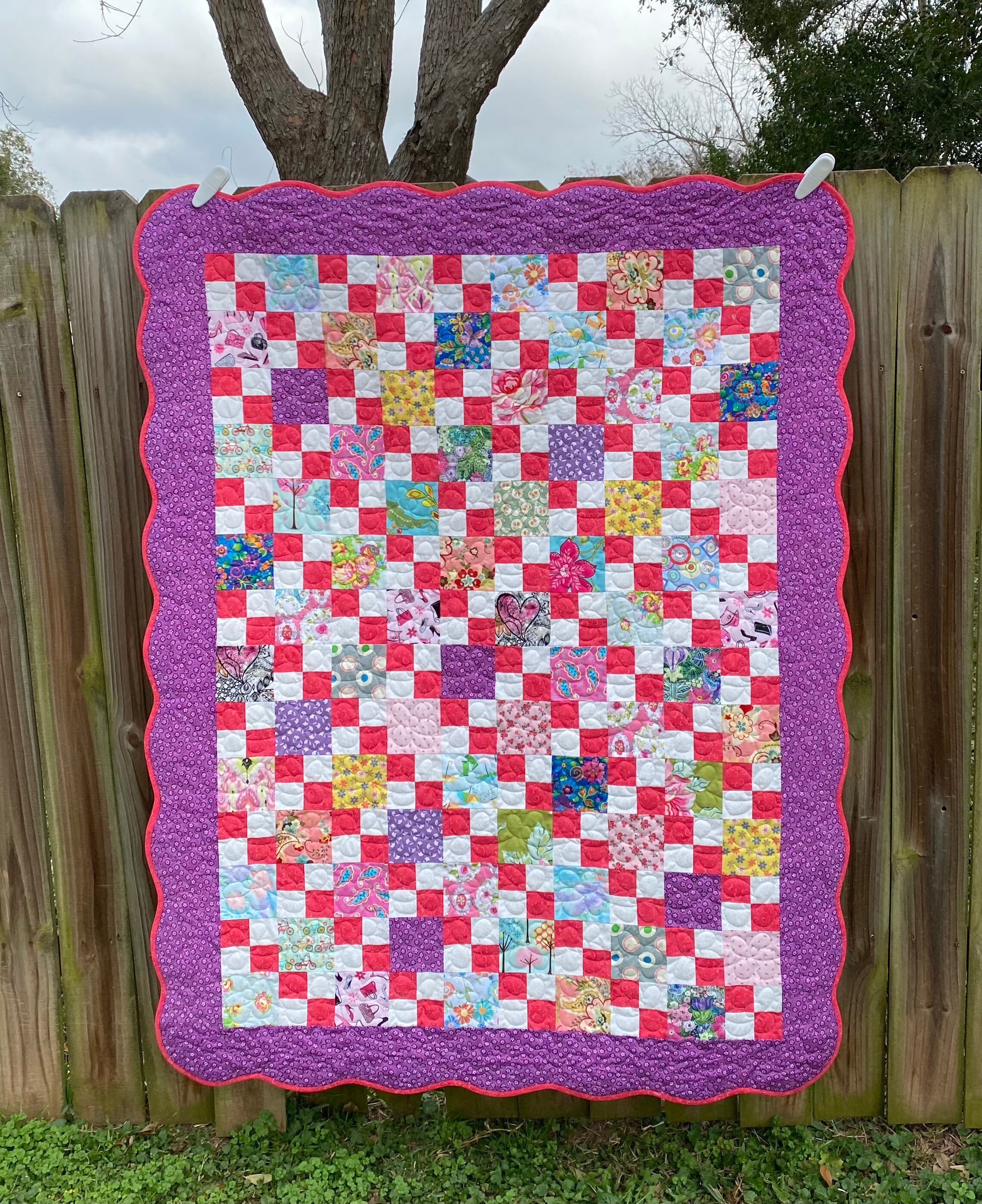 Four Patch Chain Quilt - Etsy