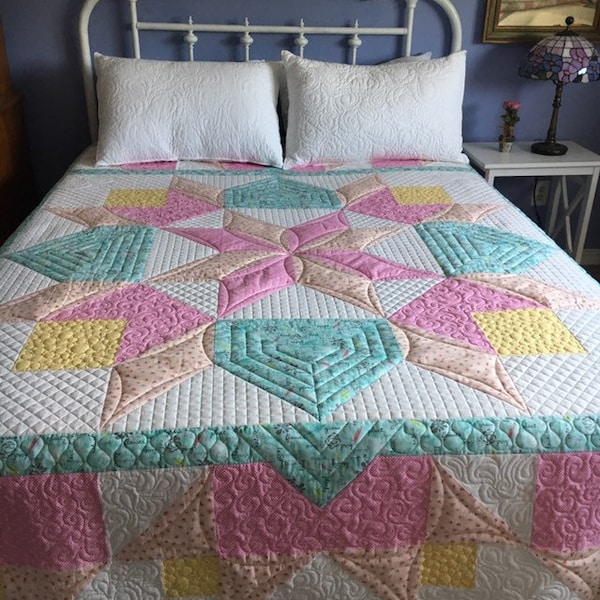 Rose Quilt Pattern - Etsy