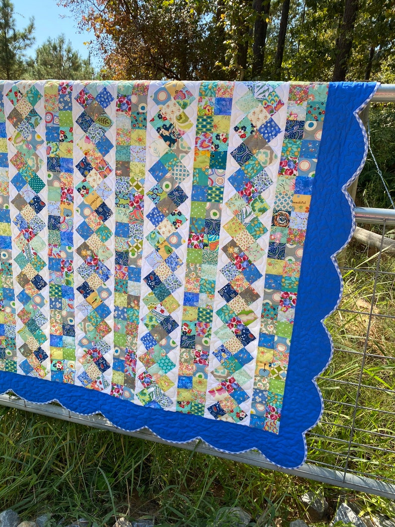 Scrappy Columns Quilt Pattern | Etsy