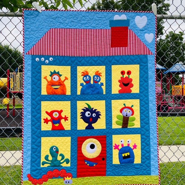 Monster Quilt - Etsy