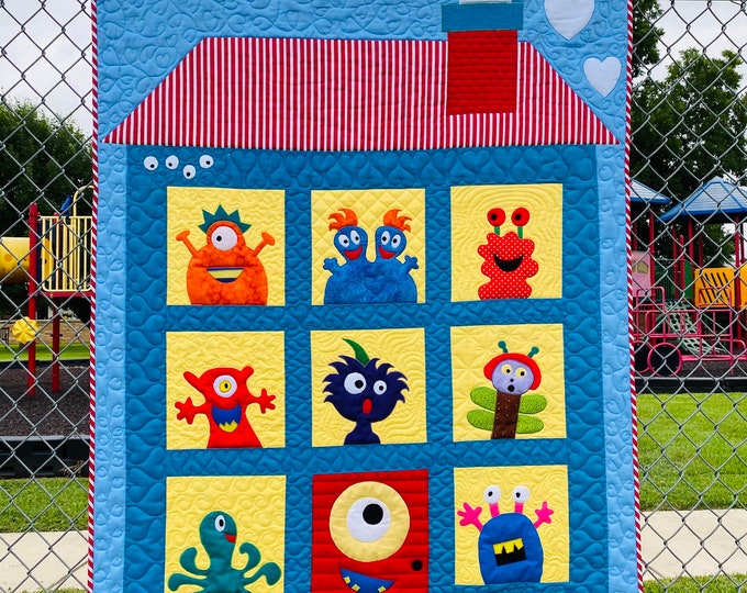 Mini Monster Quilt Pattern - Etsy Canada