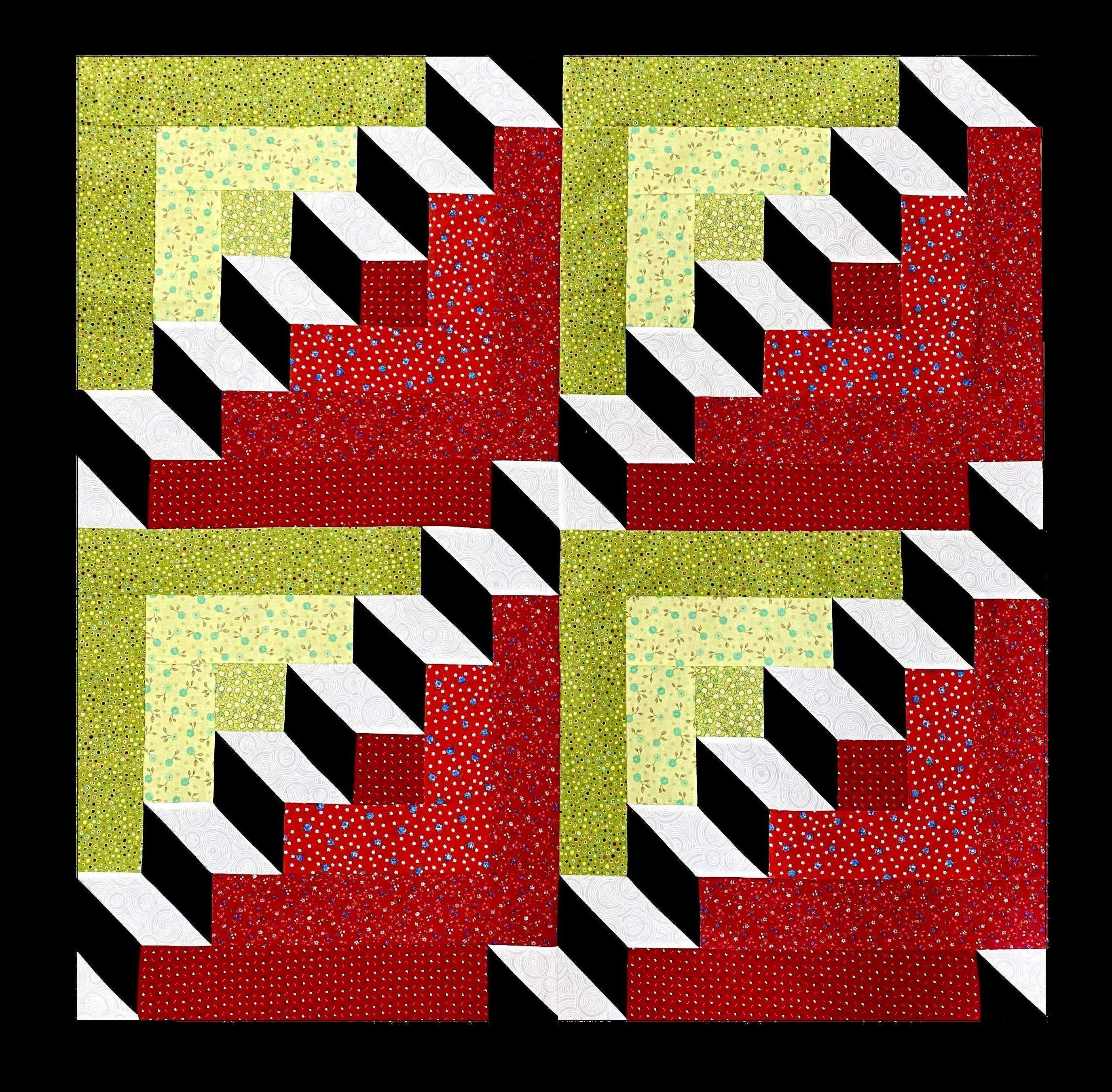 Escher Steps Quilt Pattern