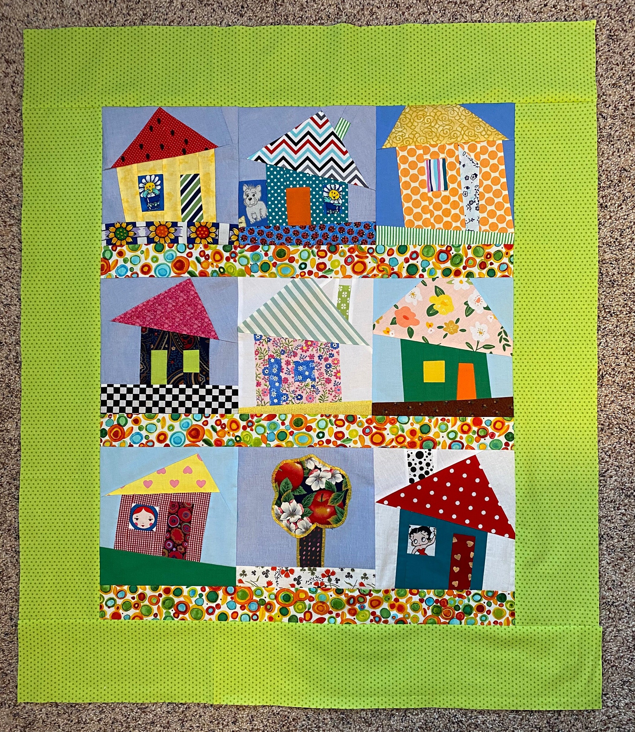 Wonky Town and Wonky Border Tutorial - Etsy