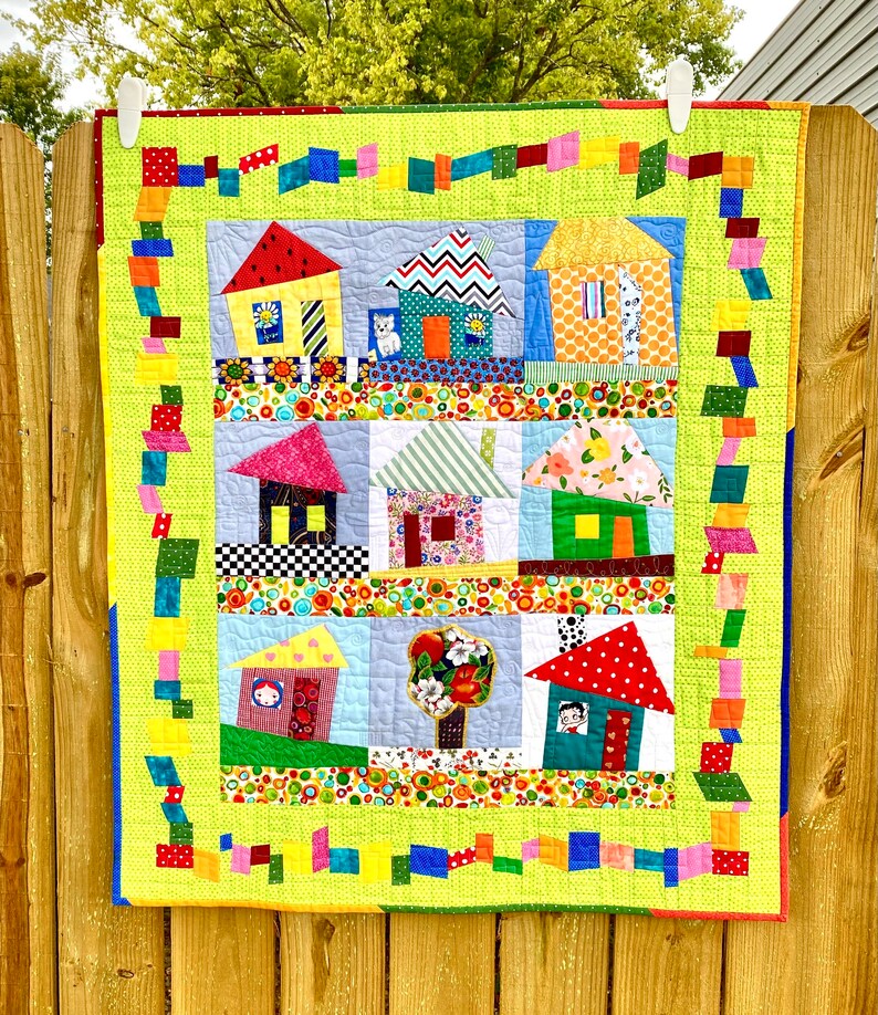 Wonky Town and Wonky Border Tutorial - Etsy