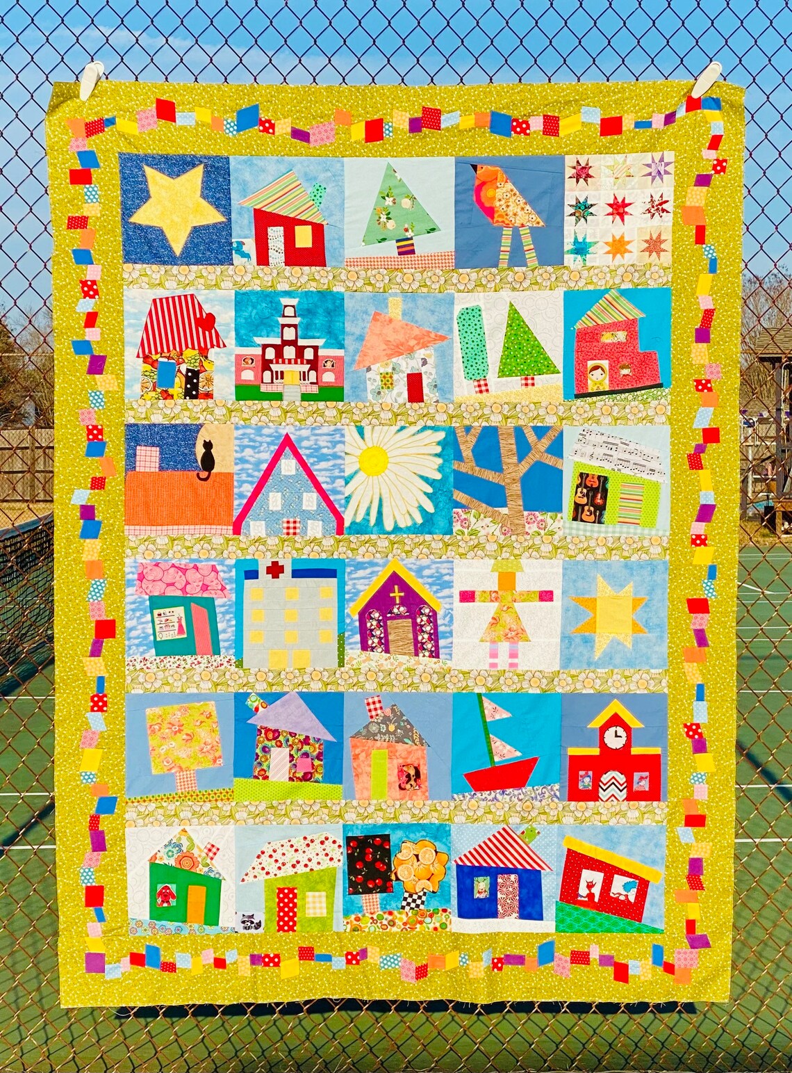 Wonky Town and Wonky Border Tutorial - Etsy