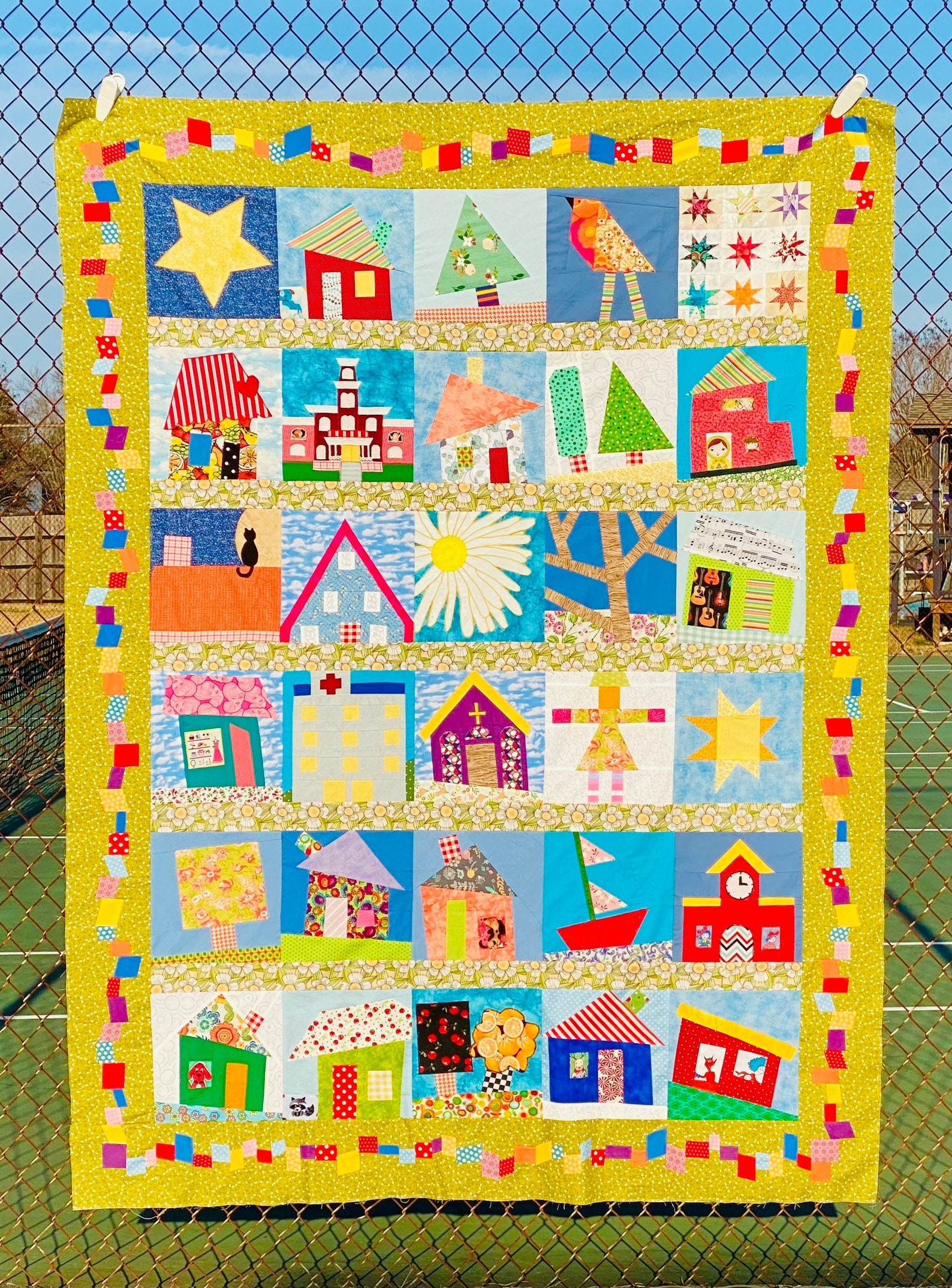 Wonky Town and Wonky Border Tutorial - Etsy