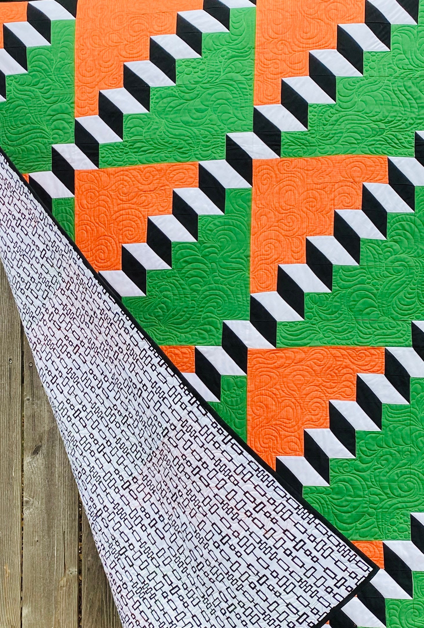 Escher Steps Quilt Pattern