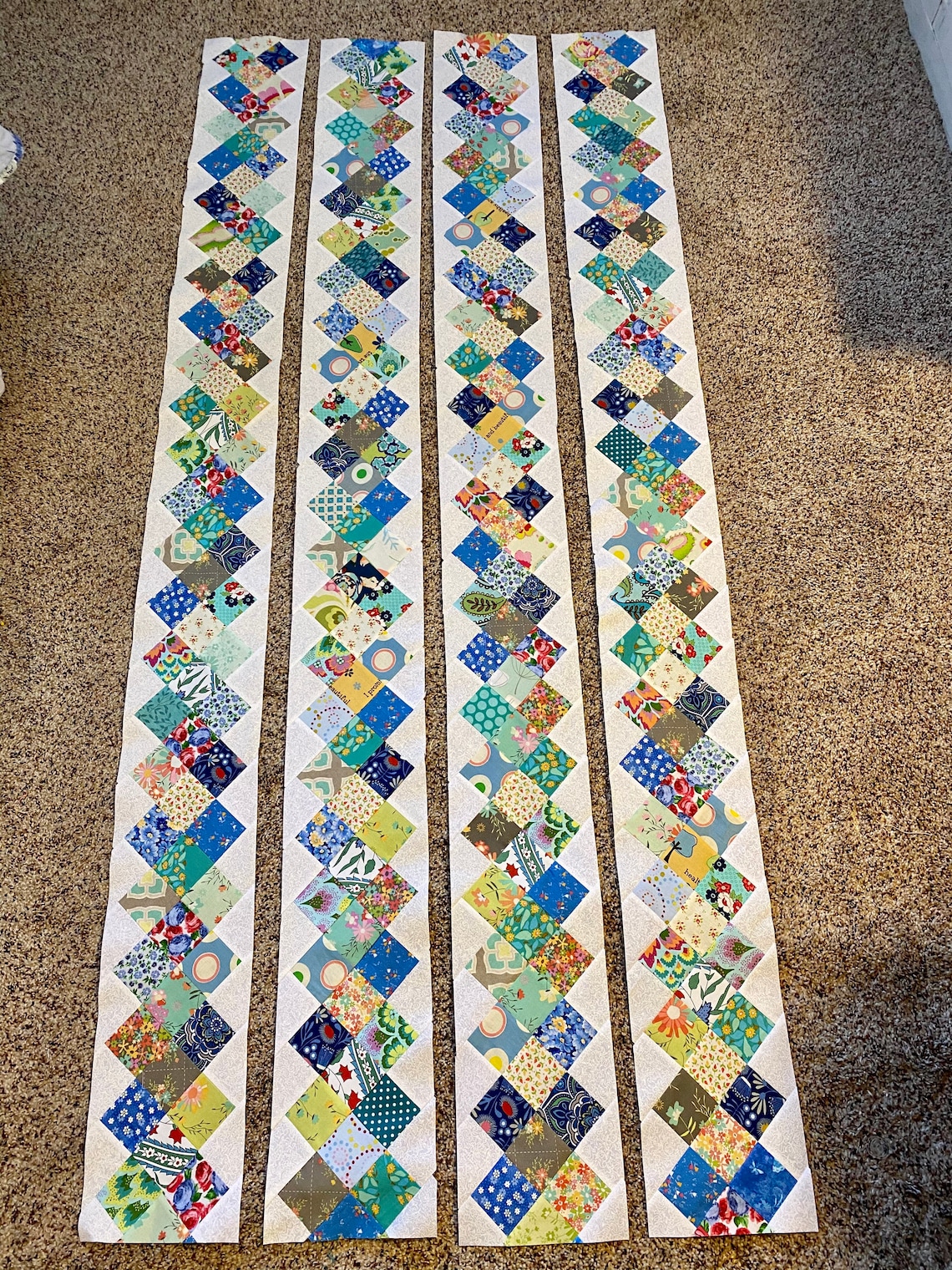 Scrappy Columns Quilt Pattern | Etsy