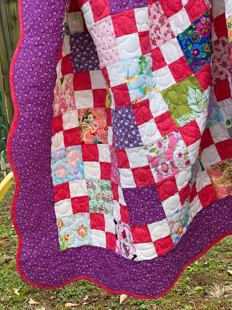 Four Patch Chain Quilt | Etsy