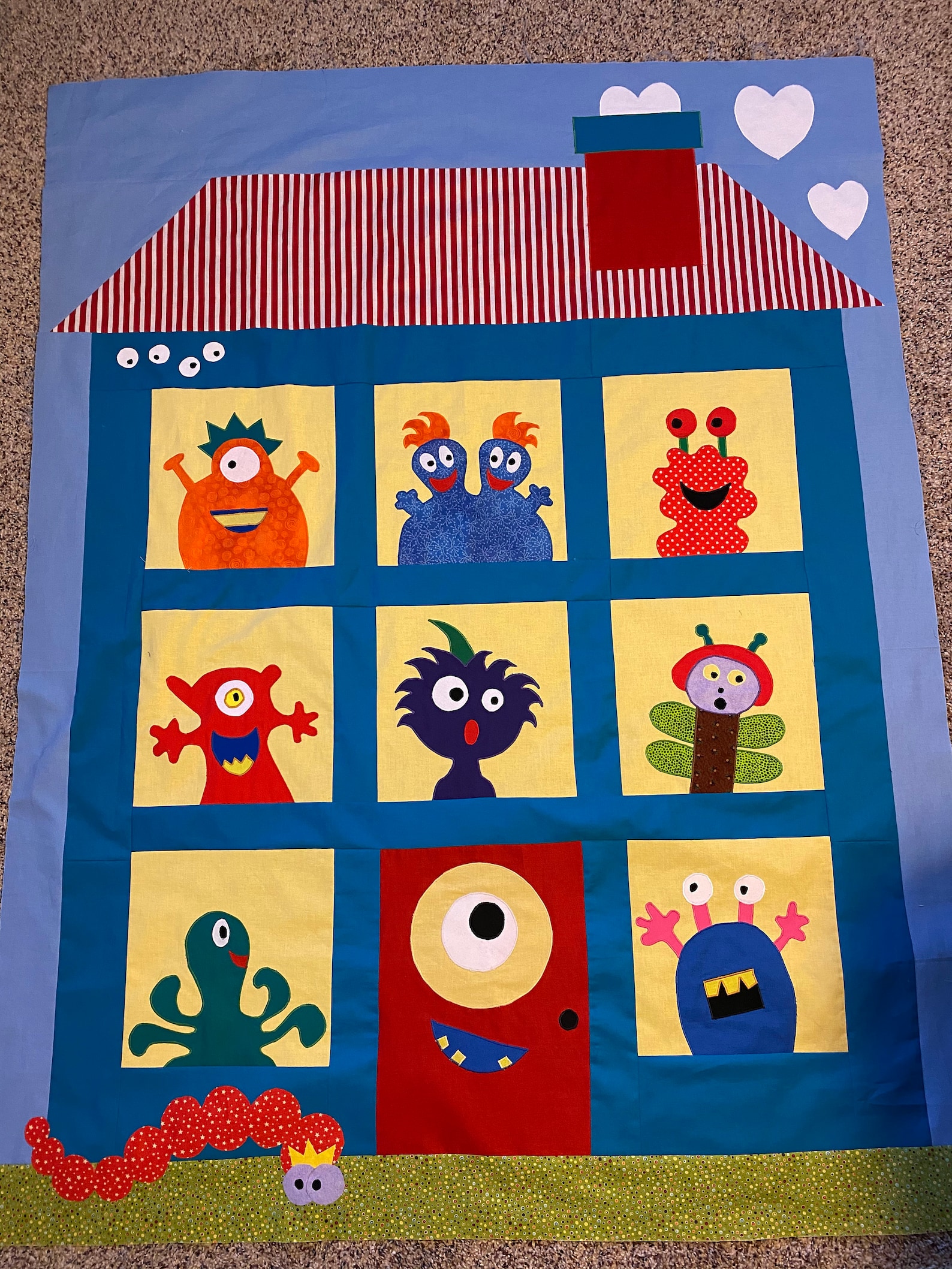 Monster House Quilt Pattern | Etsy