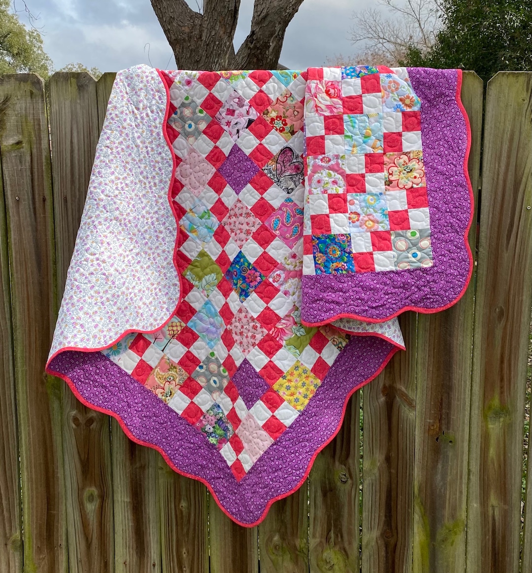 Four Patch Chain Quilt - Etsy