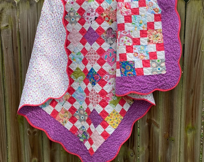 Scrappy Four Patch Chain Quilt Pattern - Etsy Canada