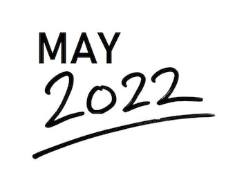 May Birthday Sign | Etsy