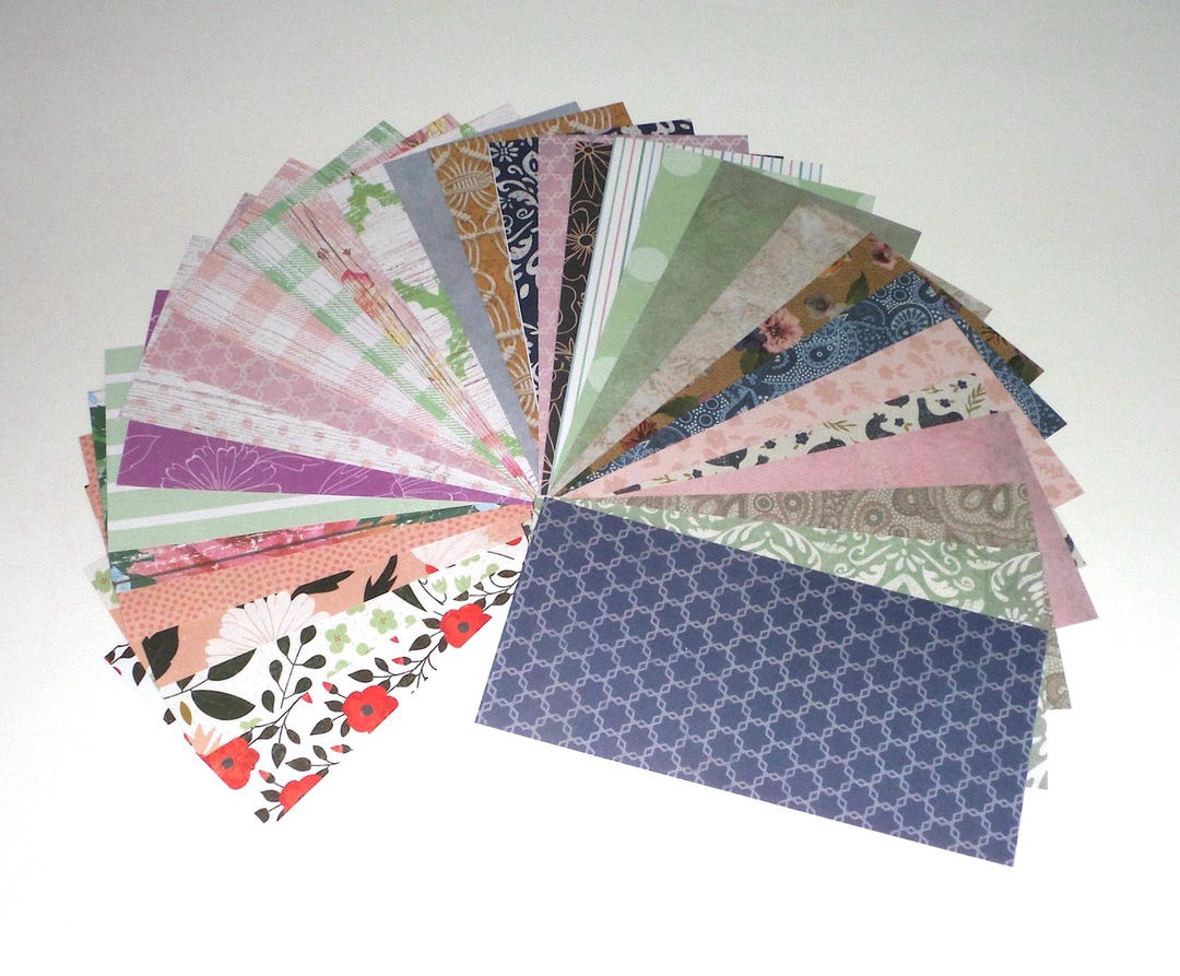 30 Pcs of Scrap Paper, Variety Pack, Random, Craft Supplies, Paper ...