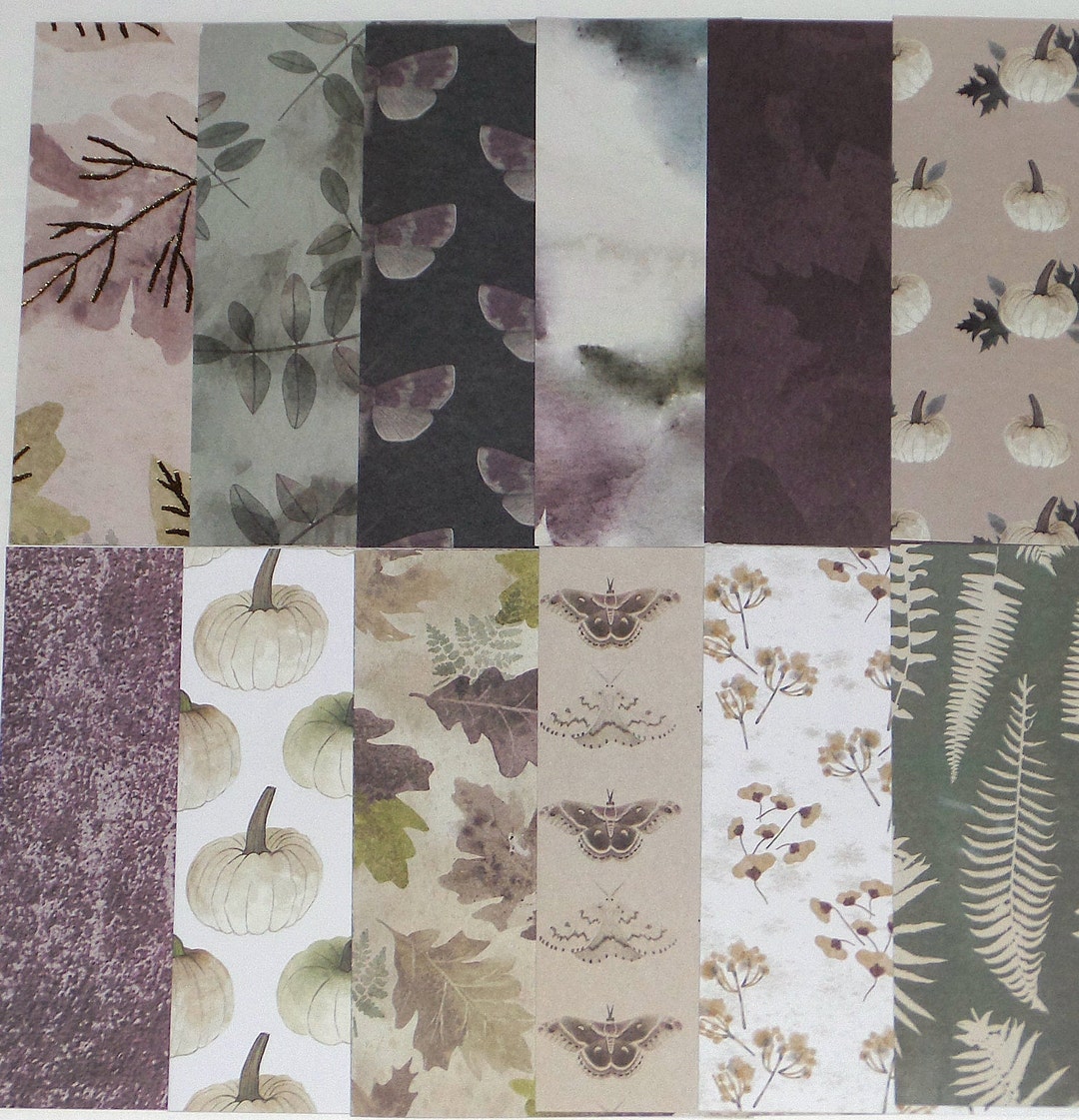Fall Autumn CARDSTOCK | Double Sided | Junk Journaling | Ephemera ...