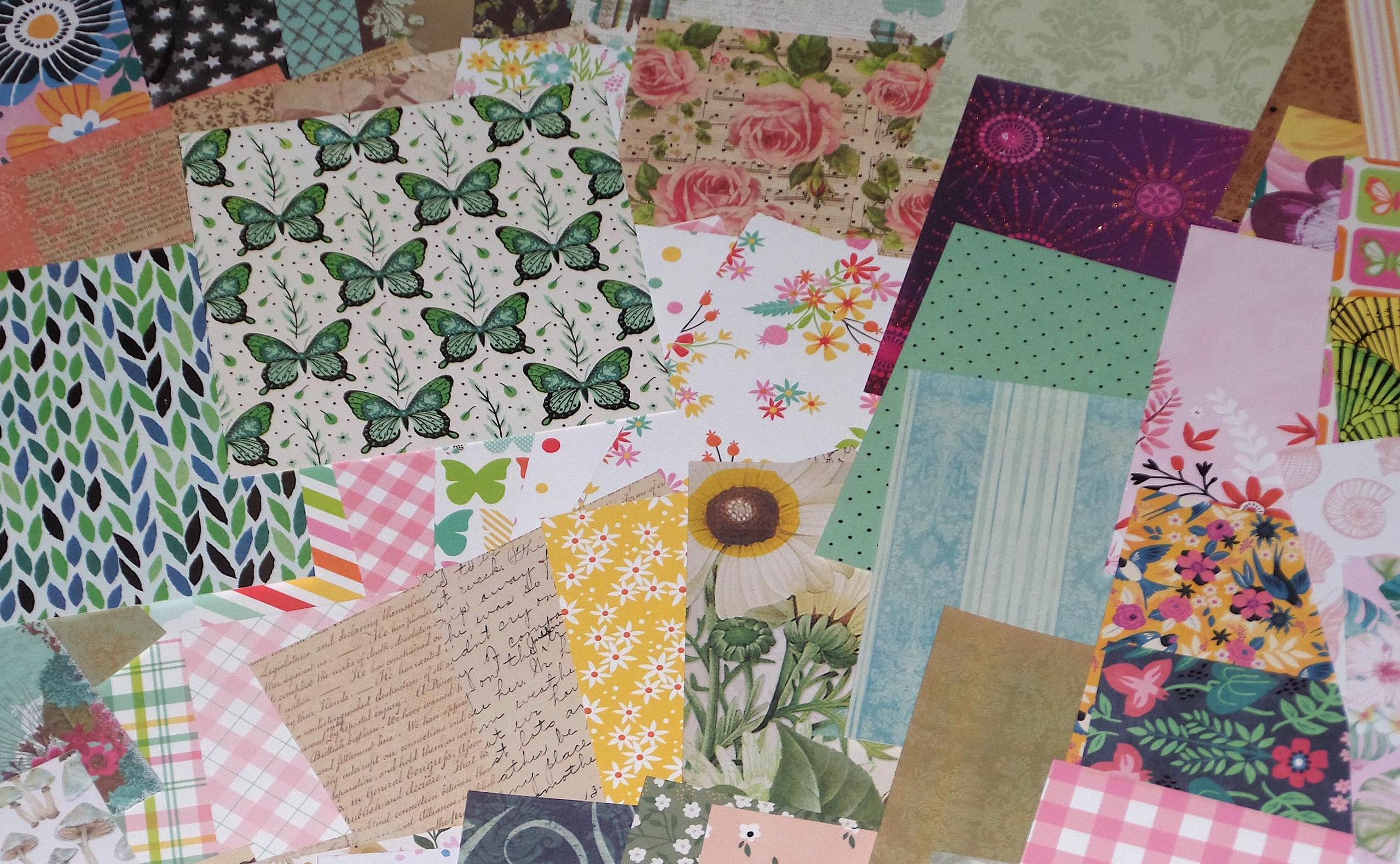 Lot of 60 Pcs of Cardstock/paper Random Mix, 6X6, Card/tag Making ...