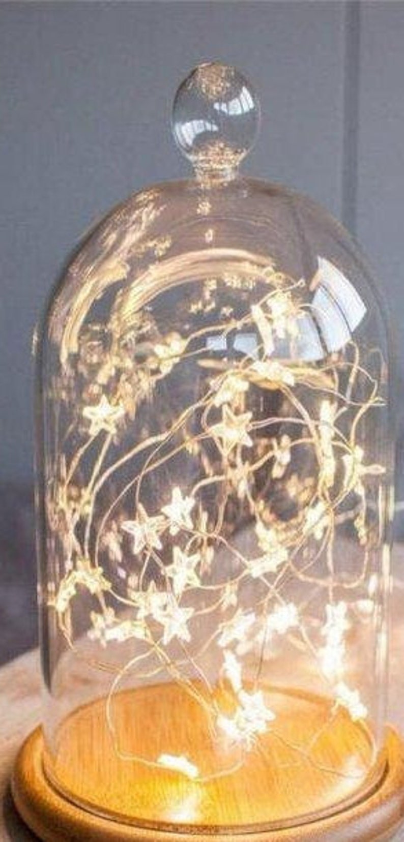LED Filament With Stars Battery Operated Warm White - Etsy