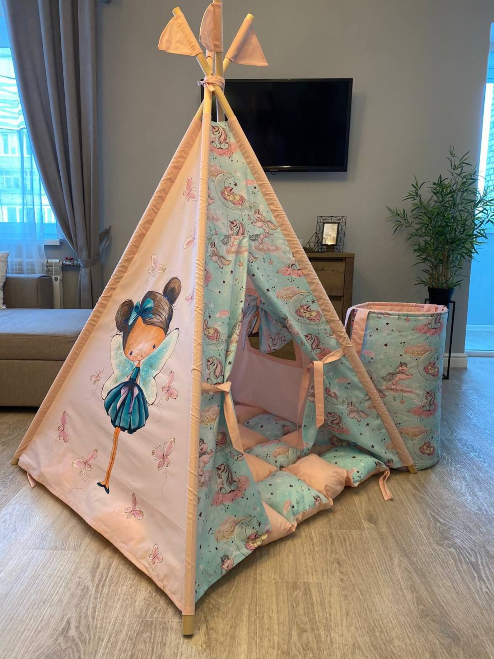 Original Toddler Teepee for girl with stabilizer active Game | Etsy