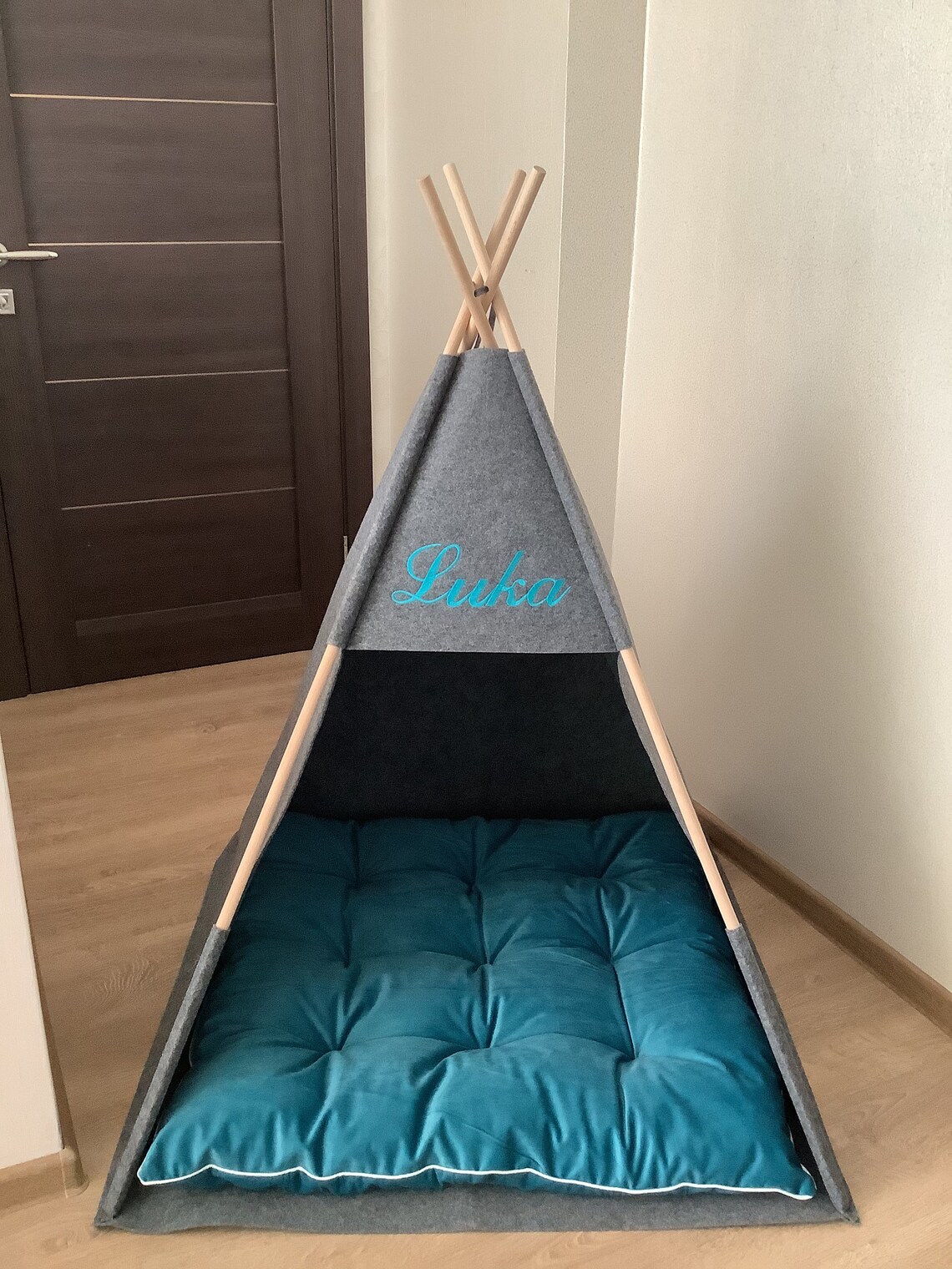 Dog bed large dogs tent Personalized Teepee Pet husky dogs | Etsy