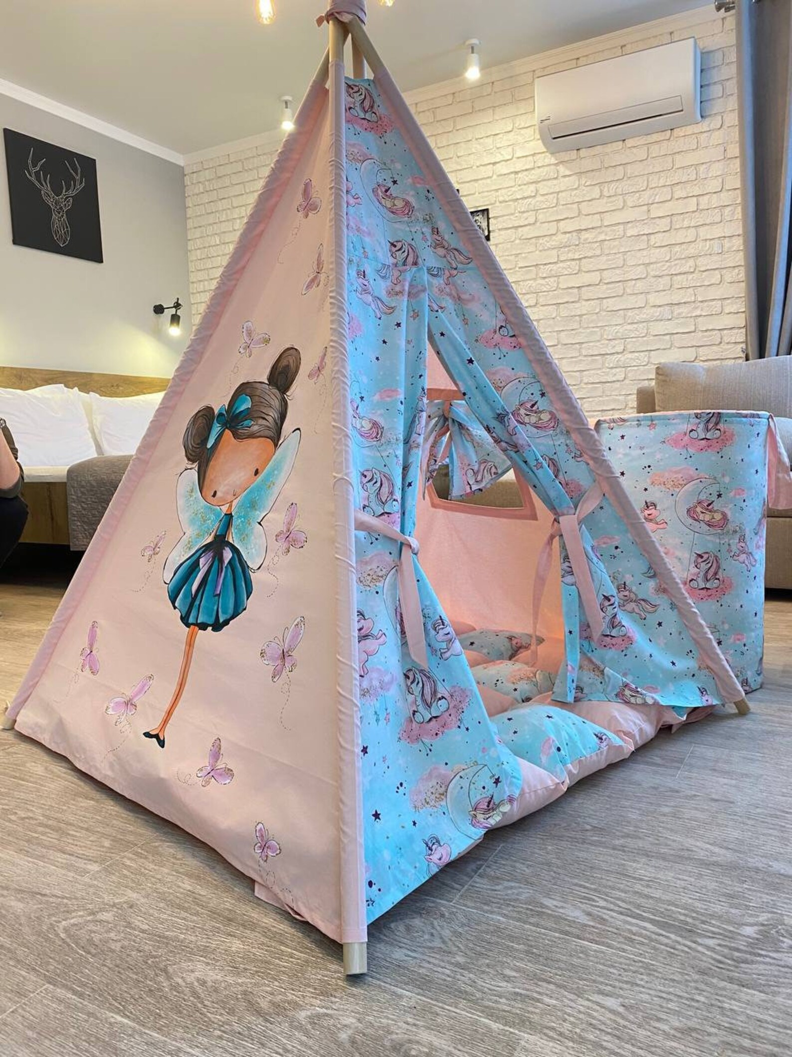 Original Toddler Teepee for girl with stabilizer active Game | Etsy