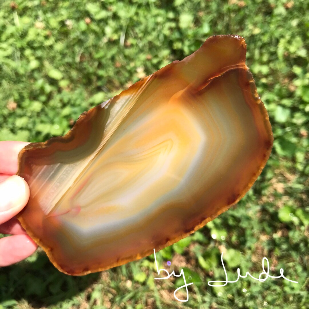 Gold, Bronze, Brown Banded Agate, Possibly Brazilian Agate. Would Make ...