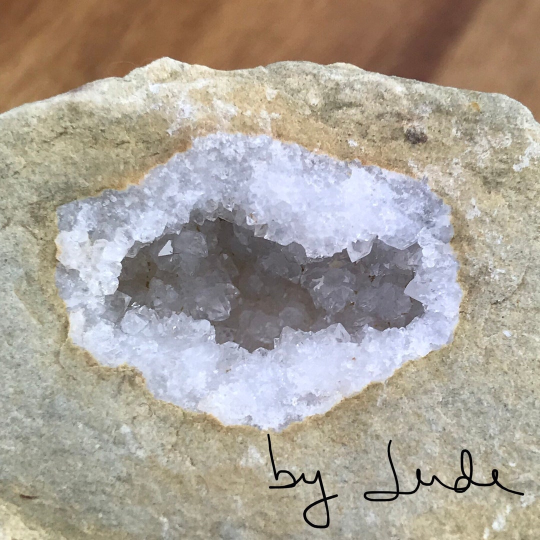 Crystal Vug in a Common Limestone Rock - Etsy