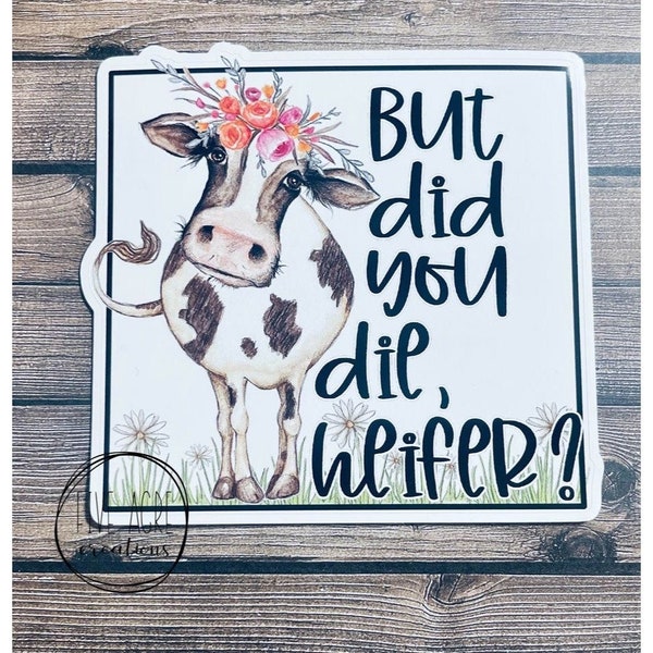 Funny Cute Heifer - Etsy