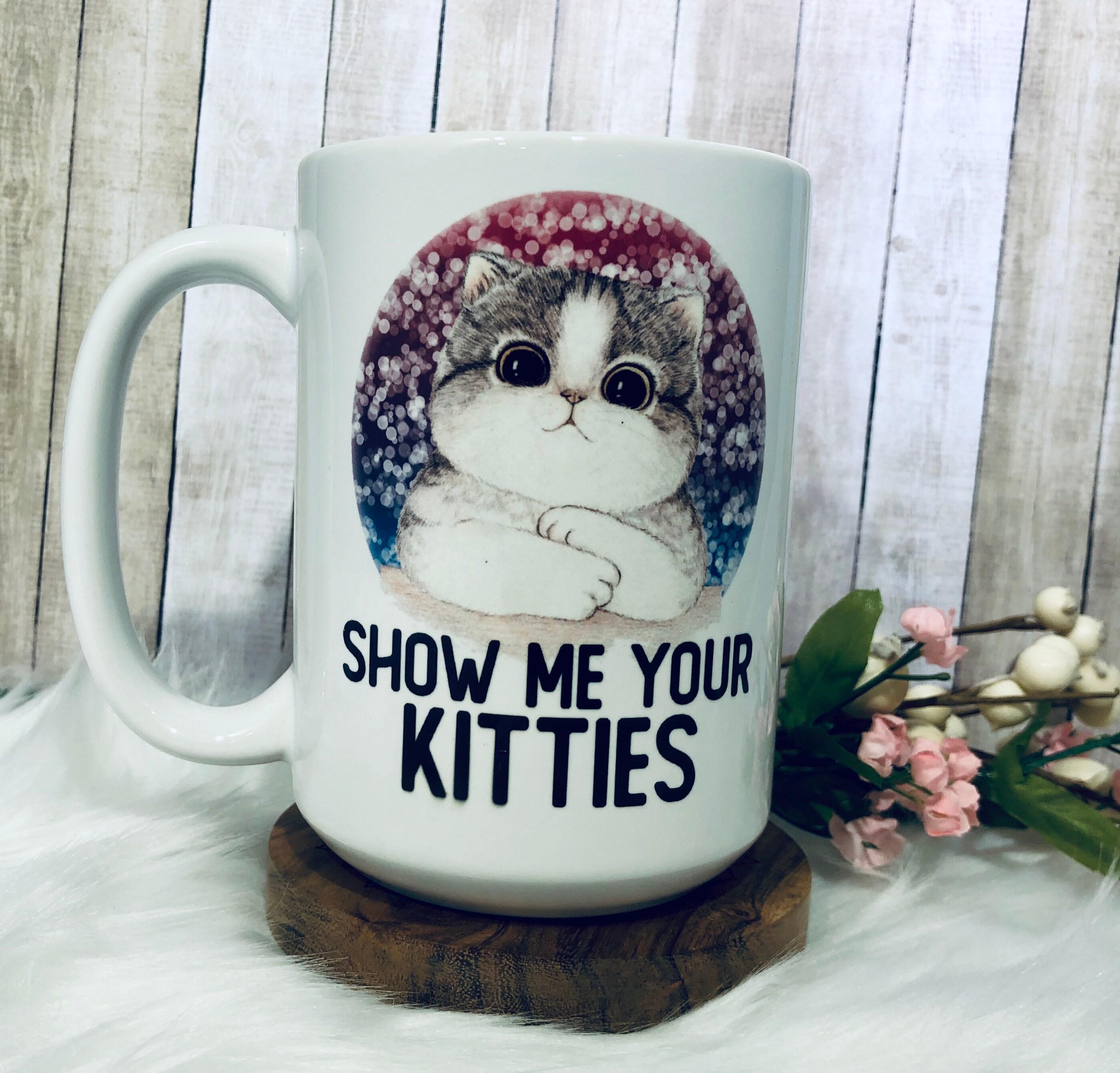Show me your kitties funny kitty cat kitten large big coffee | Etsy