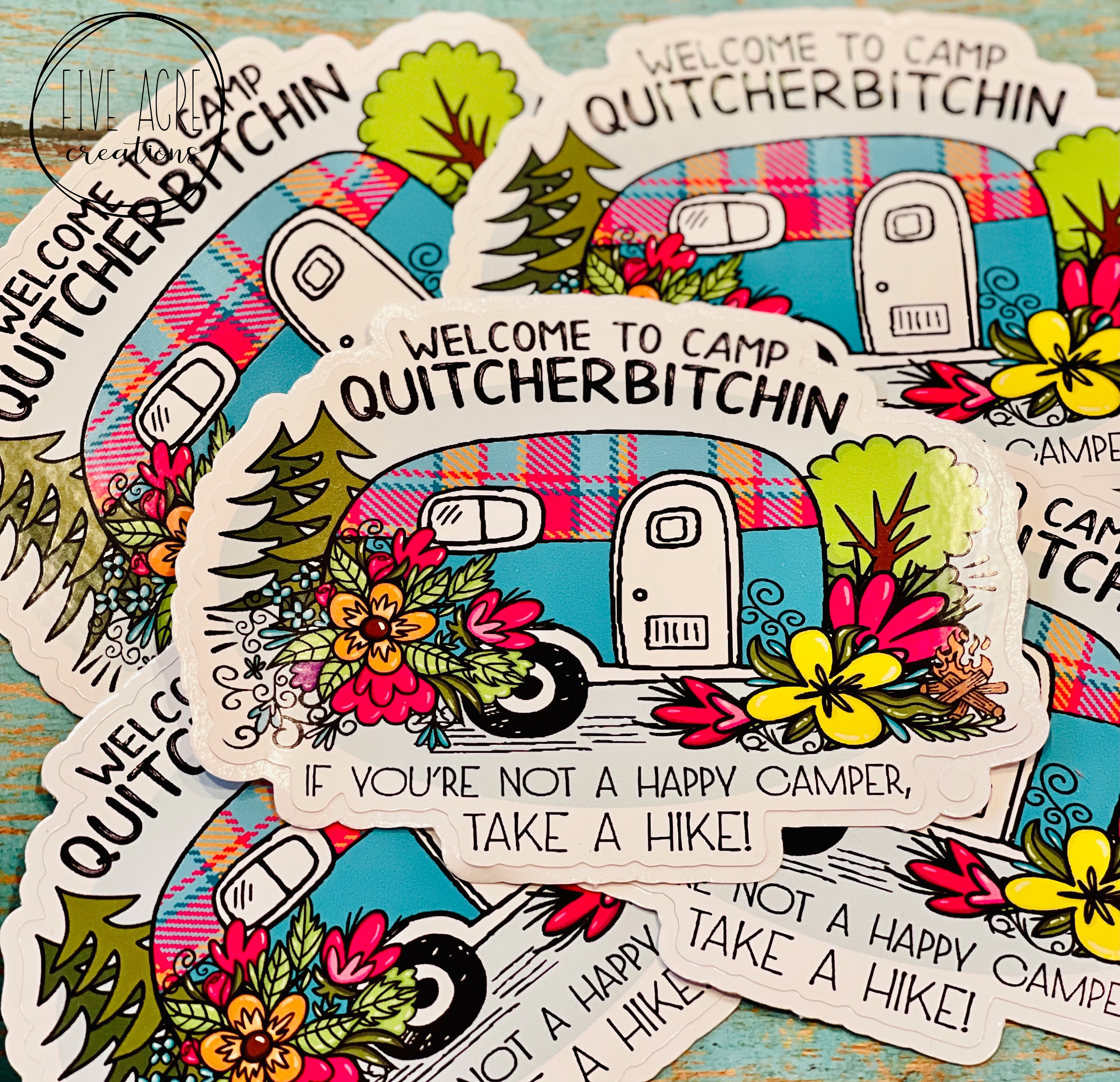 Camp Quitcherbitchin Rv Camper Trailer Waterproof - Etsy