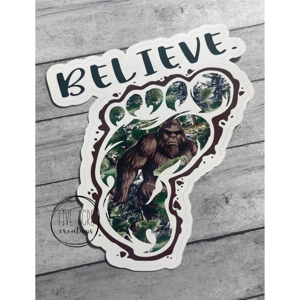 Bigfoot Waterproof Sticker Weatherproof Vinyl Decal | Etsy