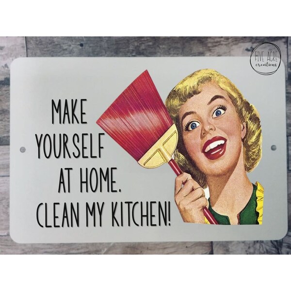 Funny Clean Kitchen Sign - Etsy