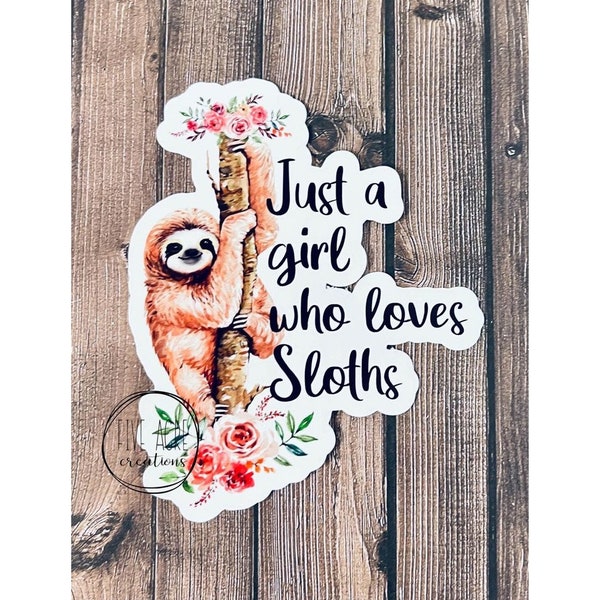 Sloth Sticker - Etsy