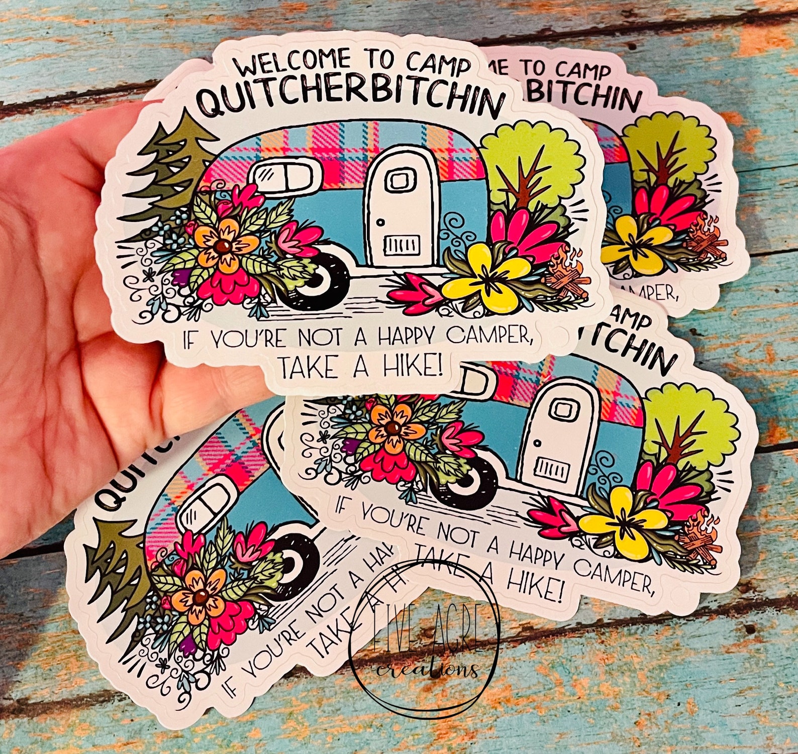 Camp Quitcherbitchin Rv Camper Trailer Waterproof - Etsy