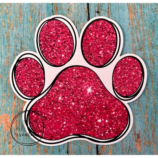 Paw Print Wall Decal - Etsy