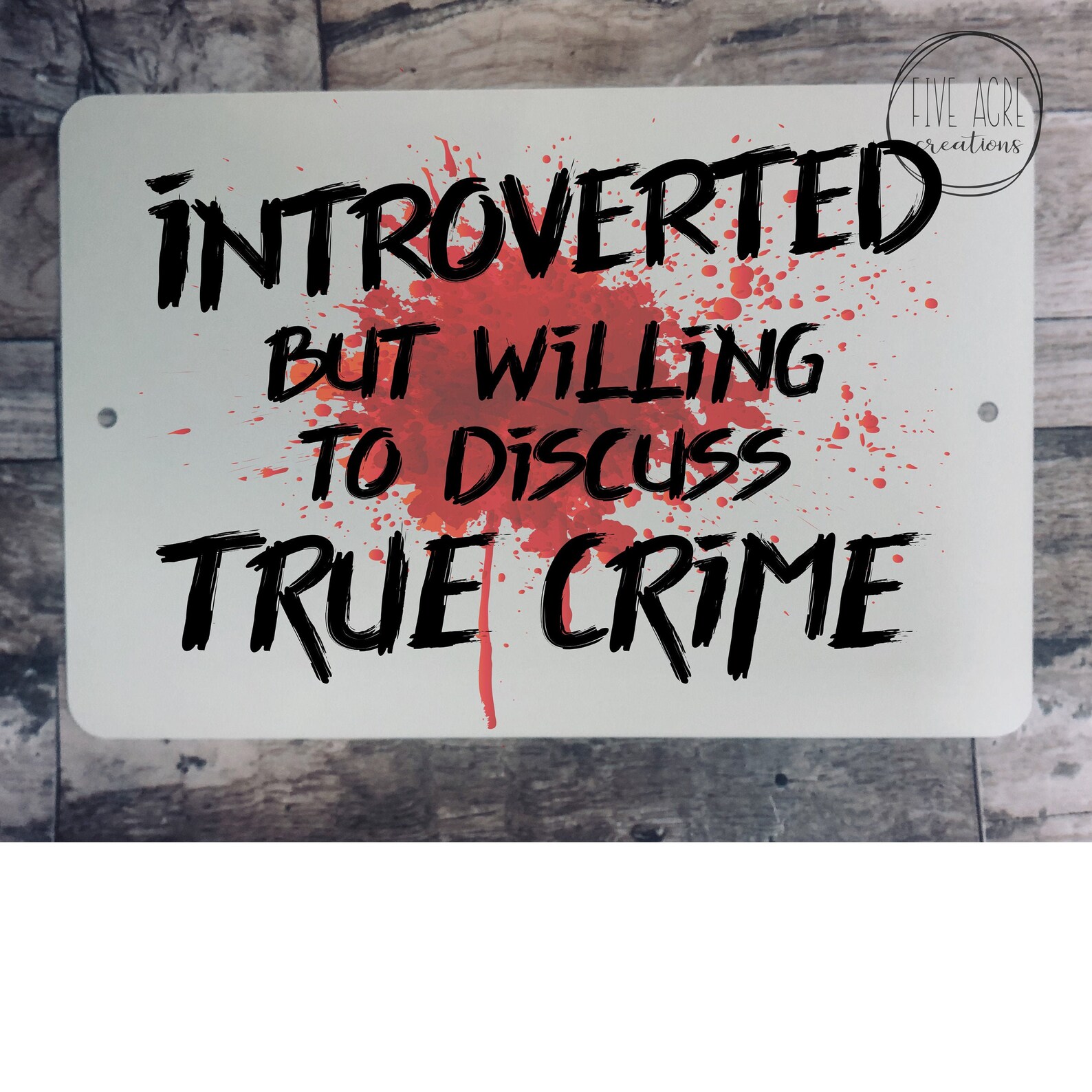 Funny 8x12 Metal Sign Introverted but Willing to - Etsy